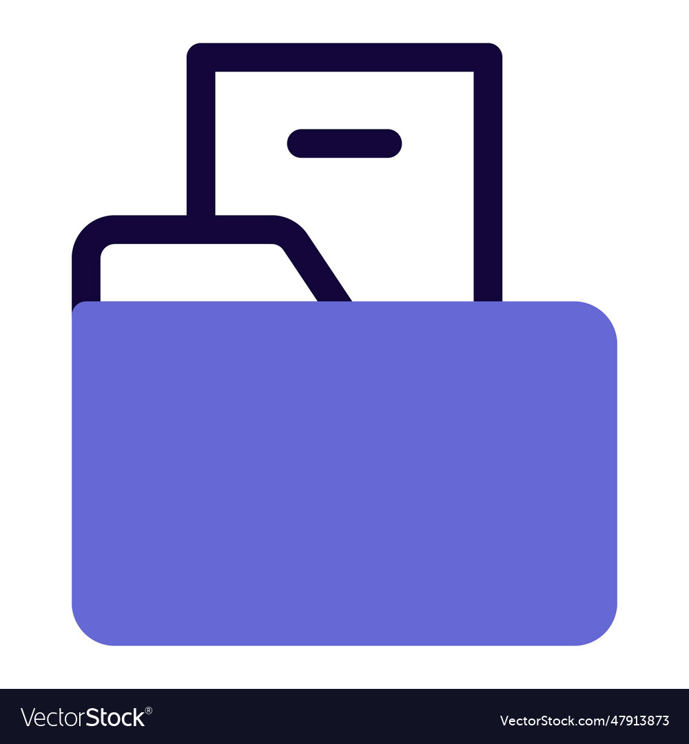 Folder files directory in system for storage Vector Image