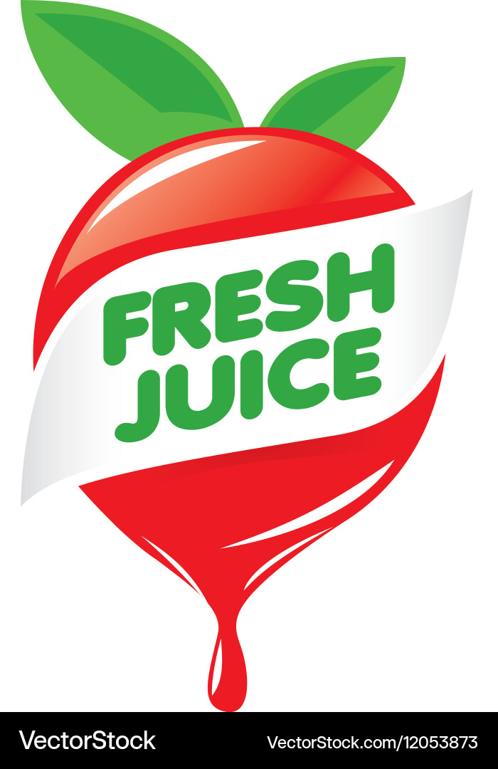 Logo of fresh juice Royalty Free Vector Image - VectorStock