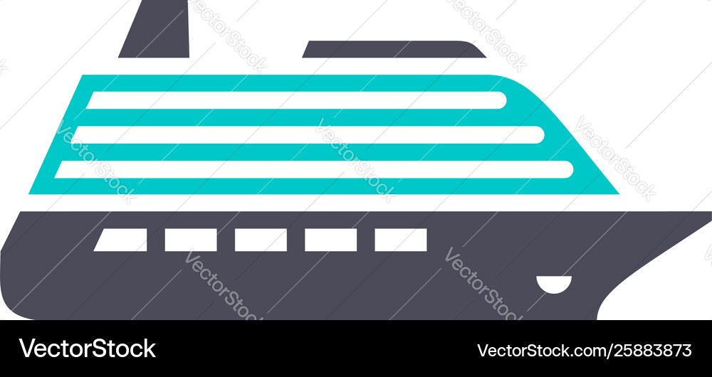New gray turquoise icon on a white background Vector Image