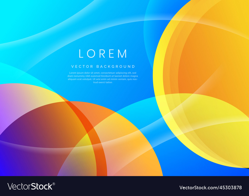 Abstract colorful gradients color overlapping Vector Image