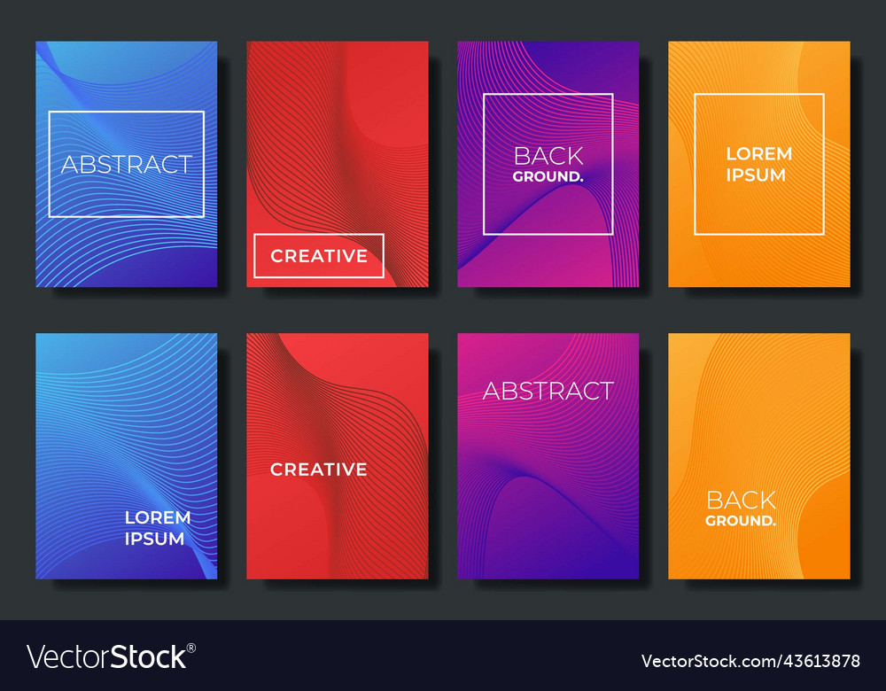 Creative abstract modern background template Vector Image