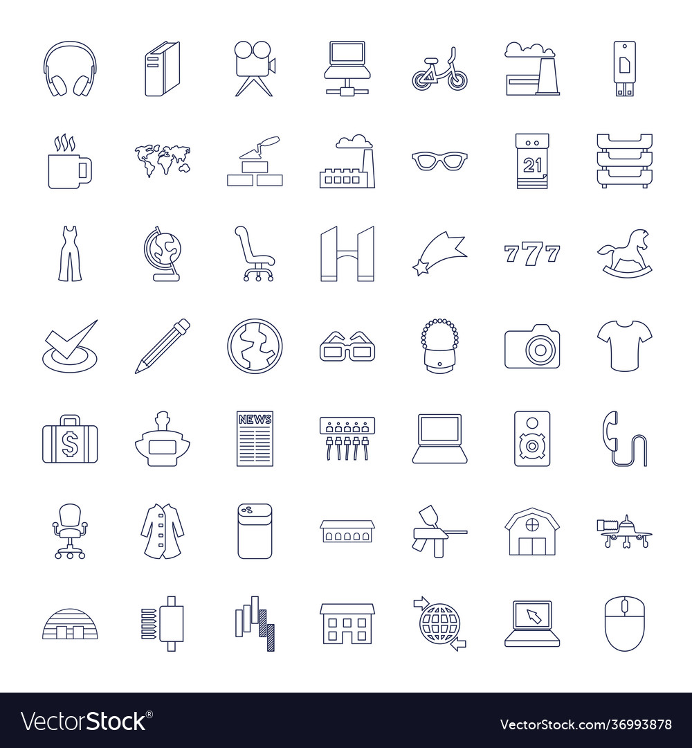 Modern icons Royalty Free Vector Image - VectorStock