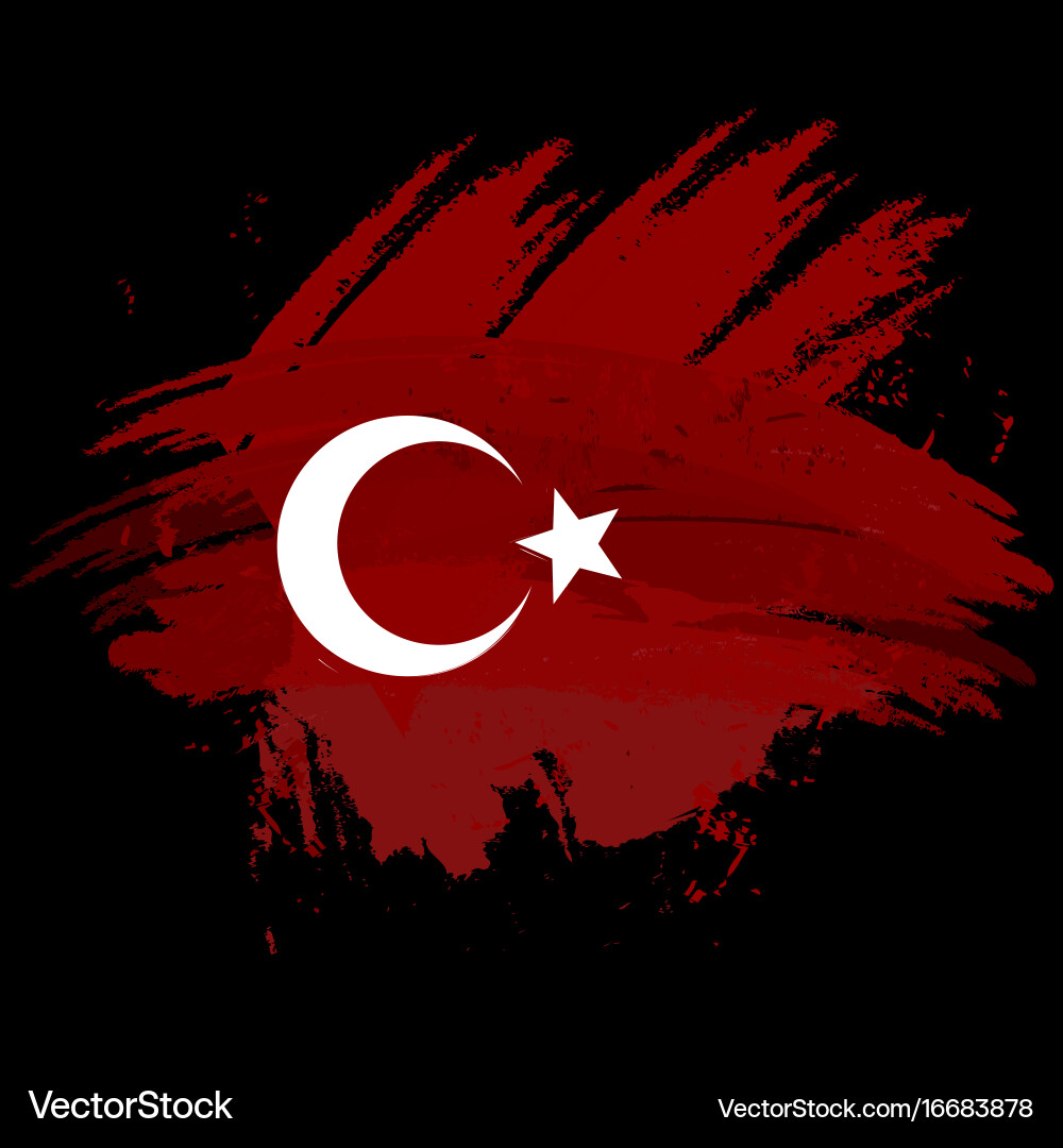 Symbol poster banner turkey map turkey Royalty Free Vector