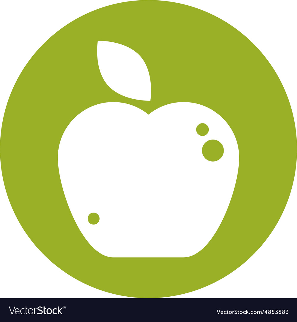 Apple icon isolated Royalty Free Vector Image - VectorStock