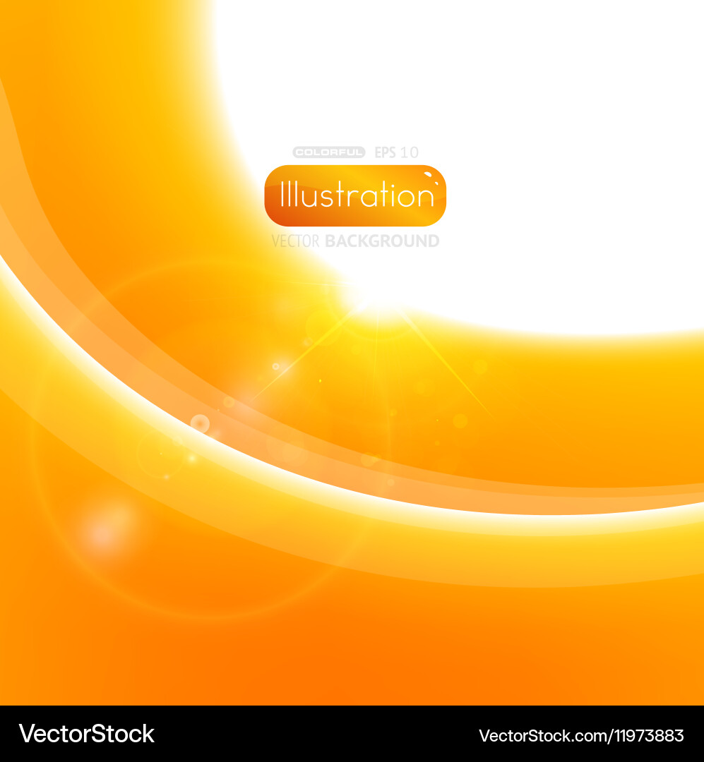 Bright orange design for business Royalty Free Vector Image