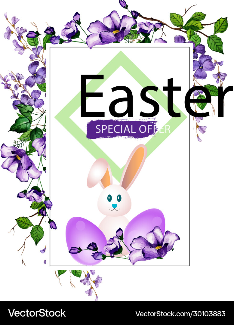 Happy easter day festival design Royalty Free Vector Image