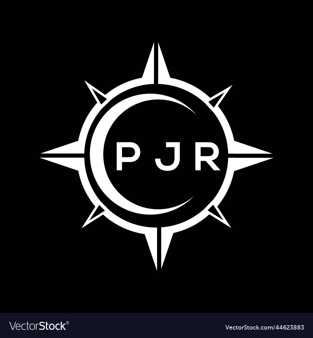 Pjr abstract technology circle setting logo Vector Image Pjr abstract technology circle setting logo Vector Image