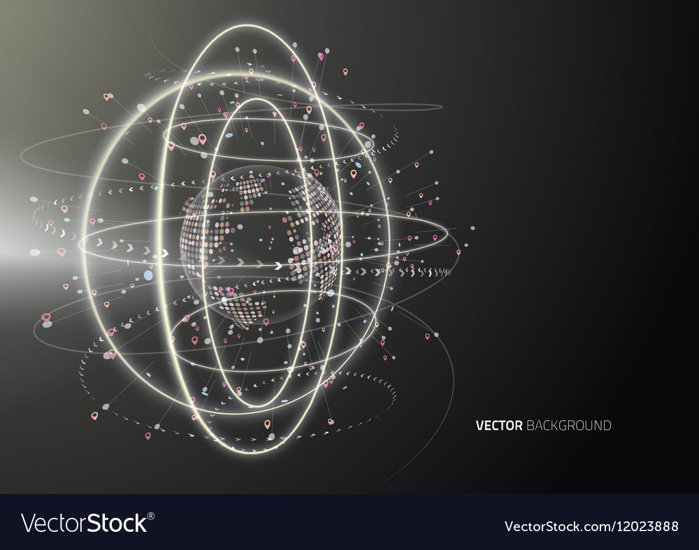 Abstract geometric technology design element Vector Image