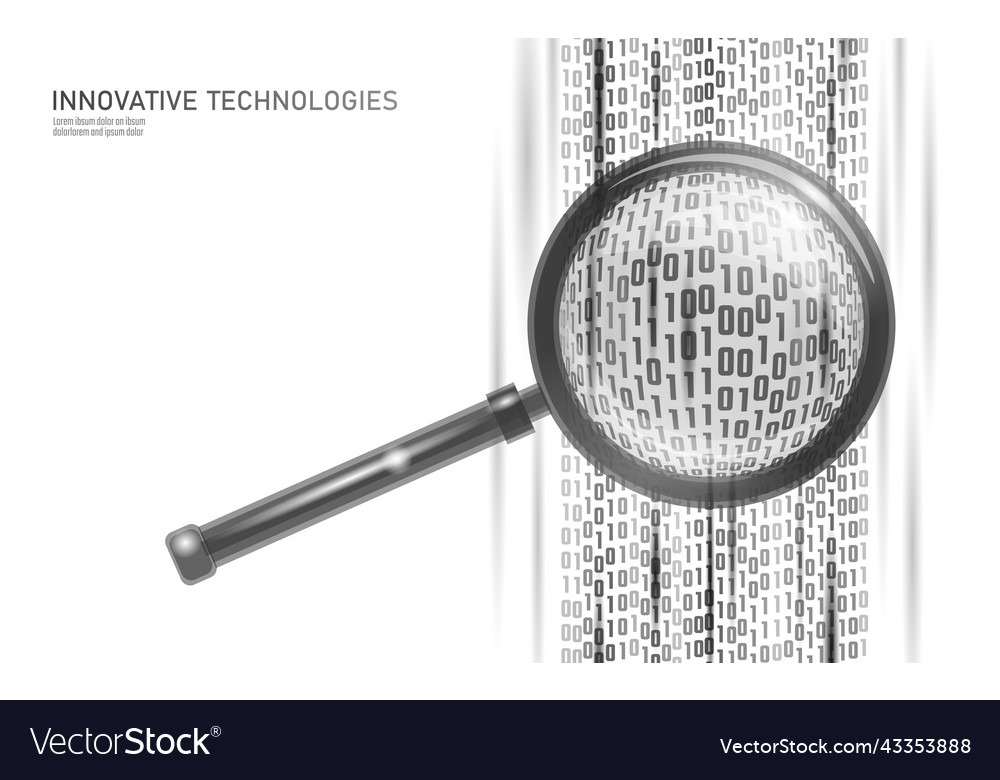 Big data analysis information cloud computing Vector Image