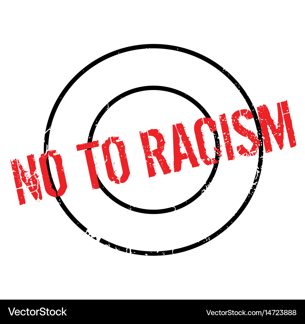 No to racism rubber stamp Royalty Free Vector Image