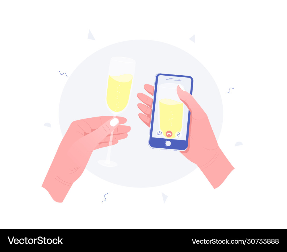 Quarantine isolation concept covid-19 Royalty Free Vector