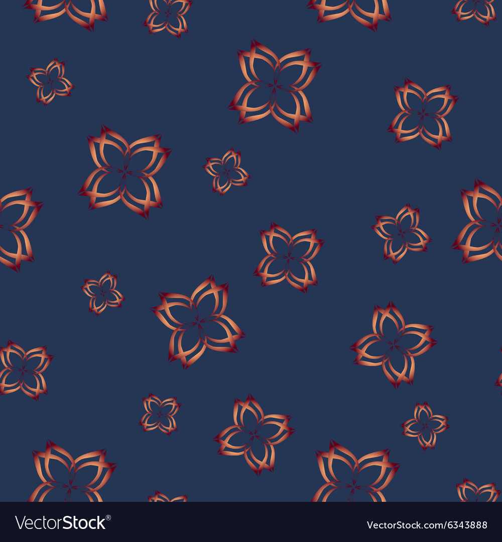 Seamless pattern with abstract flowers Royalty Free Vector