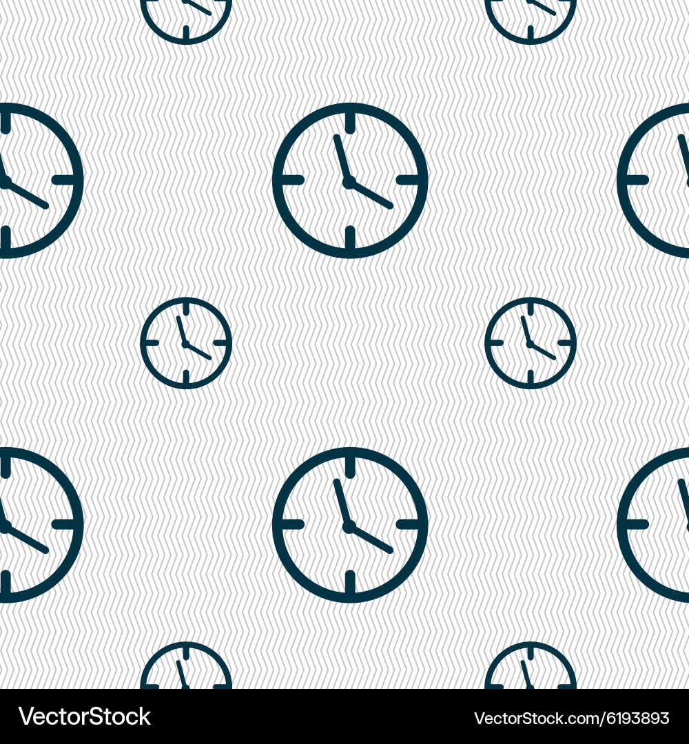 Clock time sign icon mechanical watch symbol Vector Image