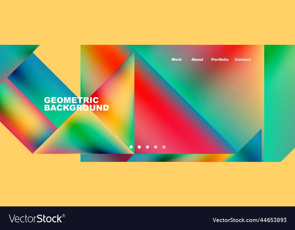 Dynamic lines triangles rectangles geometric Vector Image
