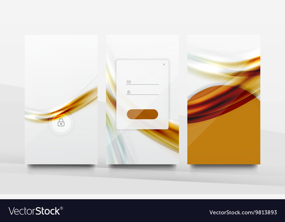 Mobile application interface background design Vector Image