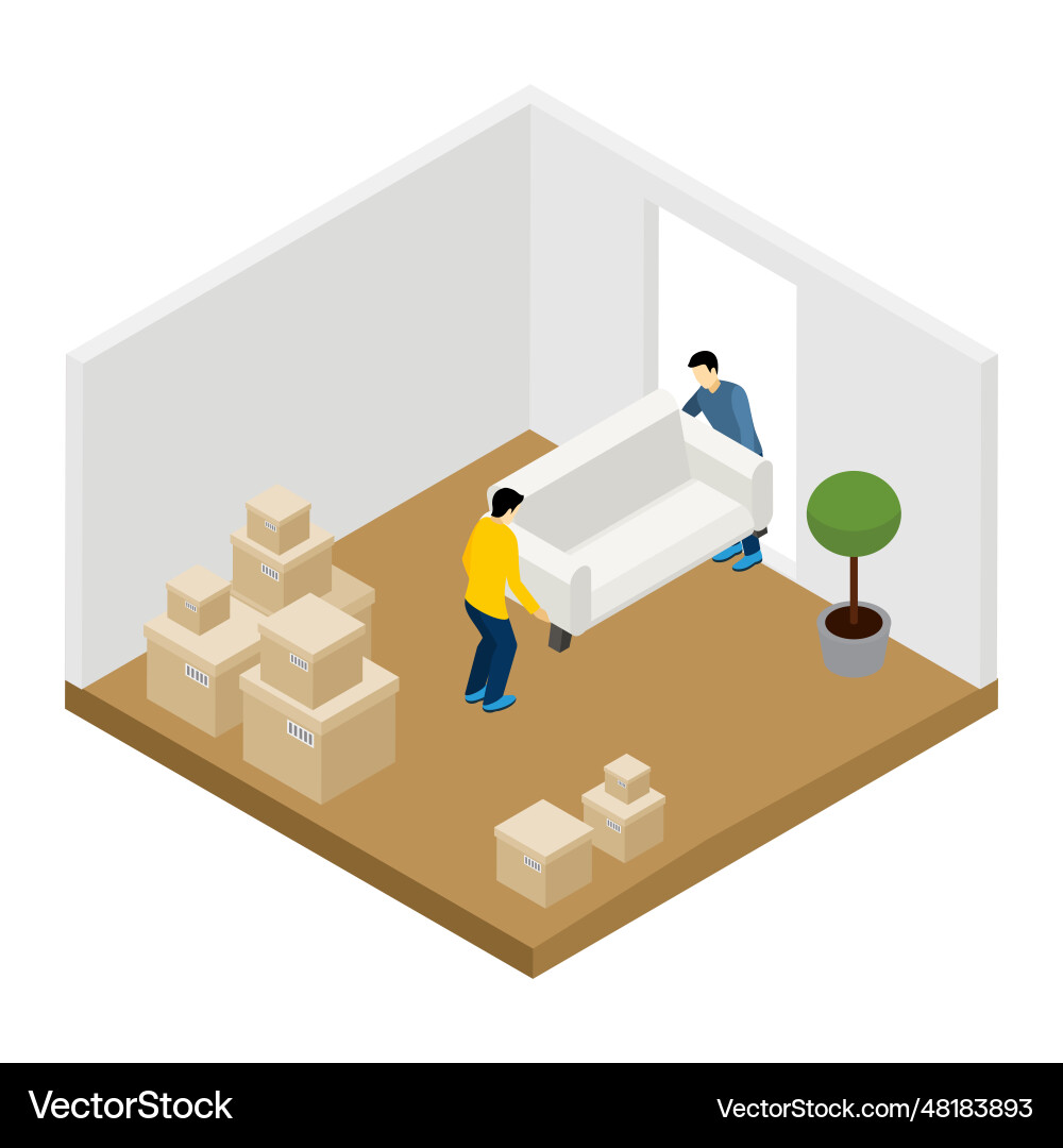 Moving in and out in and out Royalty Free Vector Image