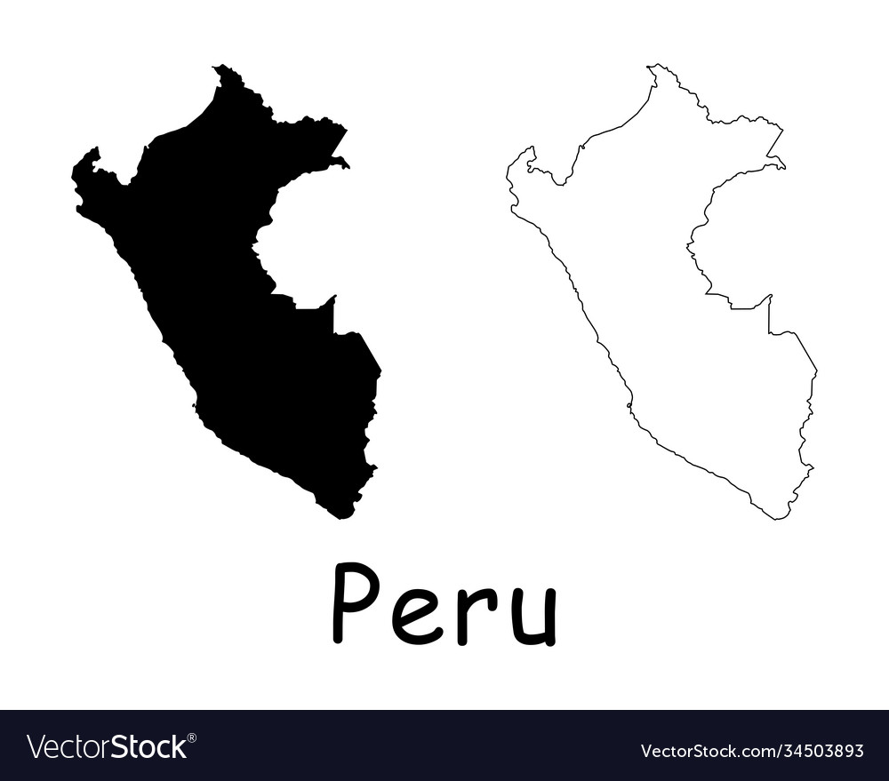 Peru map Royalty Free Vector Image - VectorStock