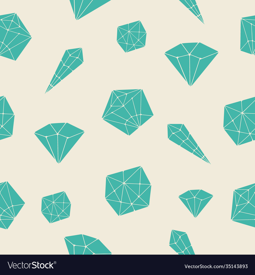 Seamless pattern crystal geometric Royalty Free Vector Image