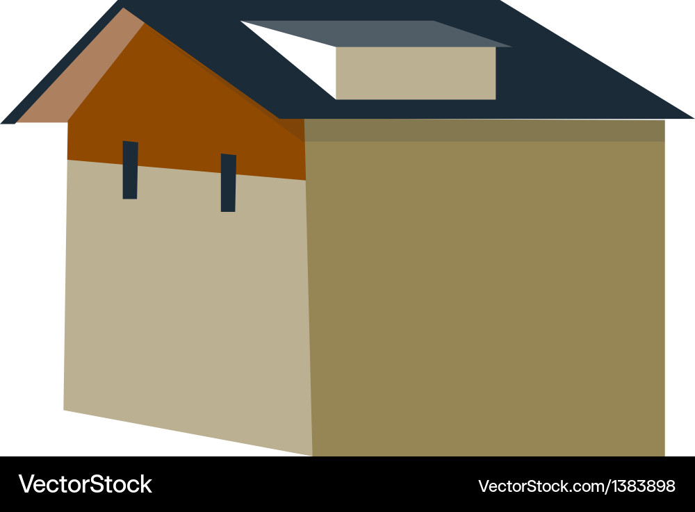 A view of house Royalty Free Vector Image - VectorStock