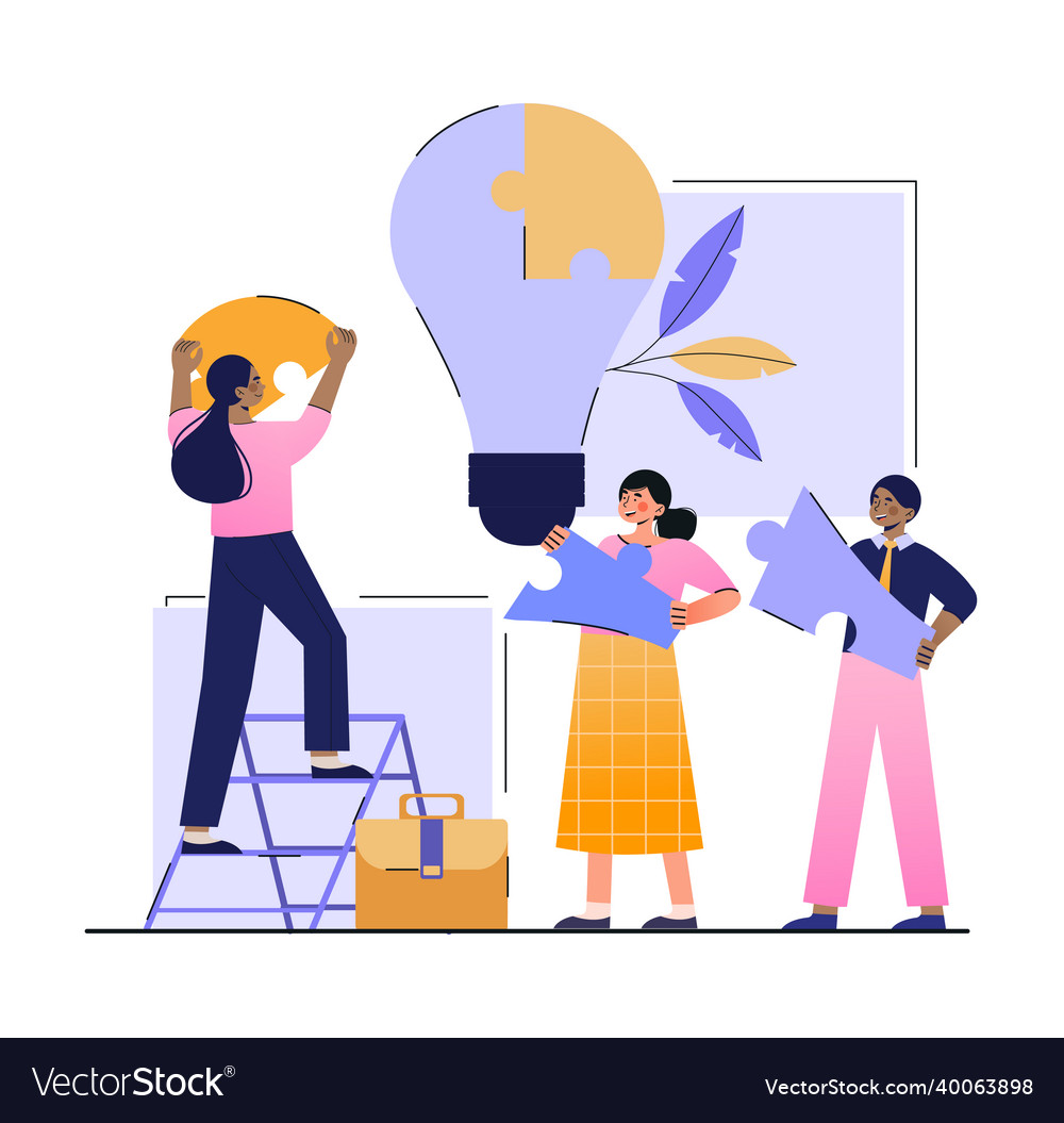 Dedicated team concept Royalty Free Vector Image Dedicated team concept Royalty Free Vector Image