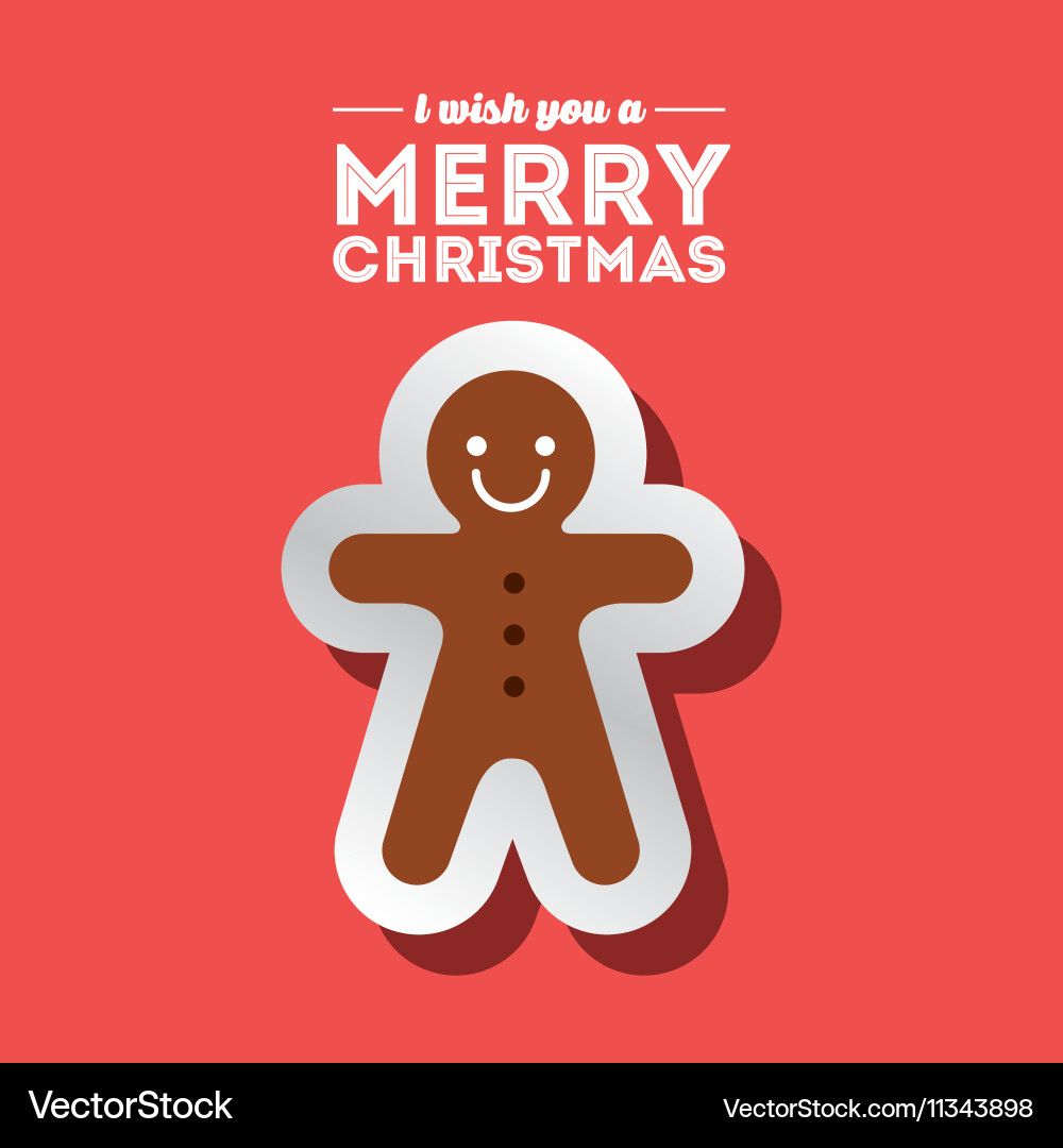 Happy merry christmas character Royalty Free Vector Image