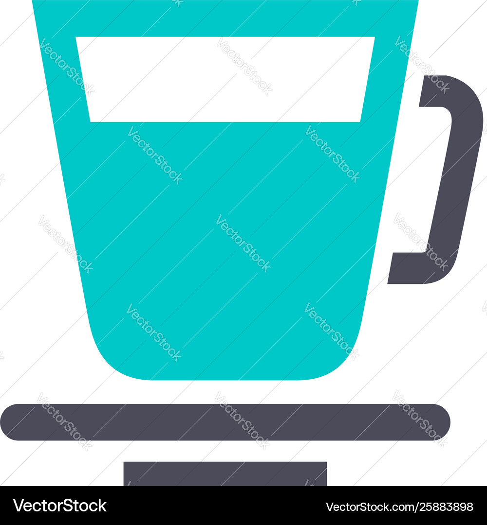 New gray turquoise icon on a white background Vector Image