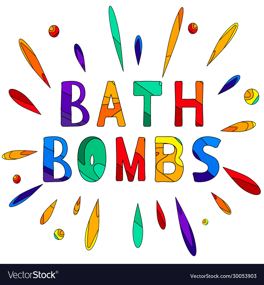 Bath bombs Royalty Free Vector Image - VectorStock