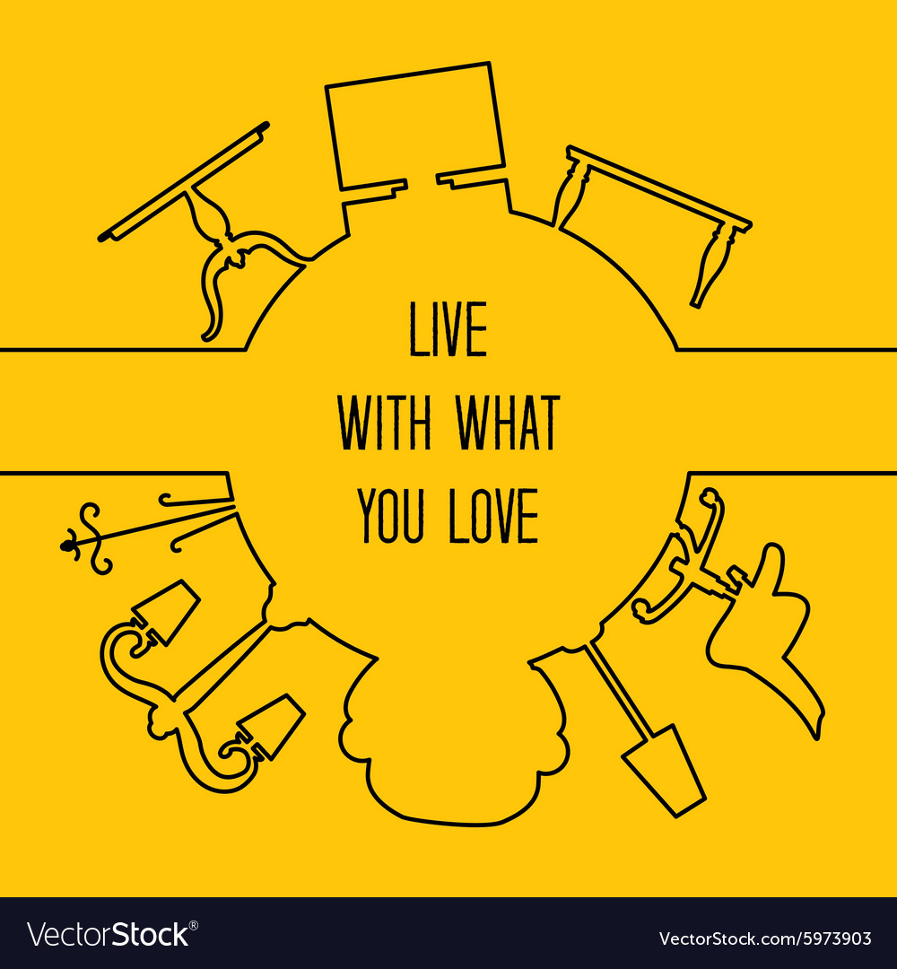 Circle linear design Royalty Free Vector Image