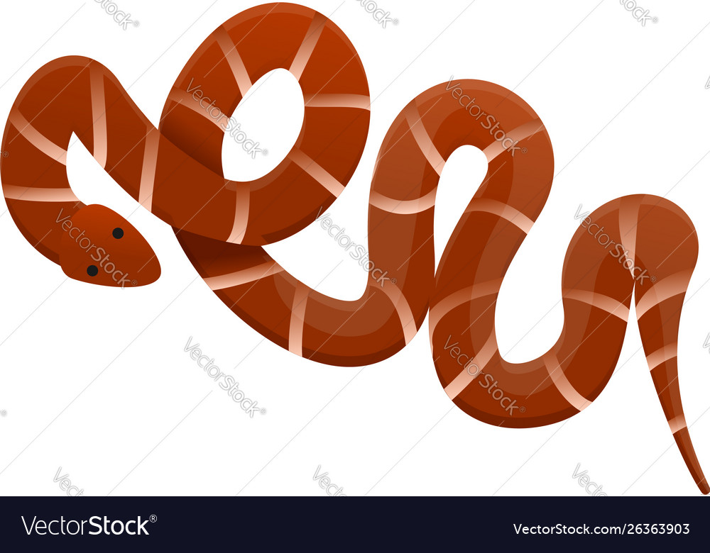 Desert snake icon cartoon style Royalty Free Vector Image