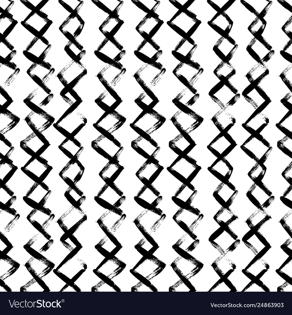 Geometric hand drawn seamless pattern Royalty Free Vector