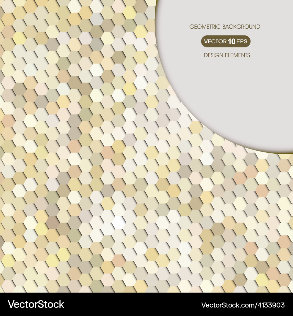Geometry of the honeycomb Royalty Free Vector Image