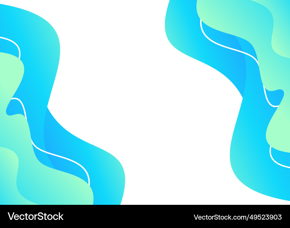 Gradient wavy abstract background Royalty Free Vector Image