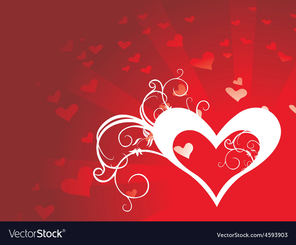 Heart background Royalty Free Vector Image - VectorStock