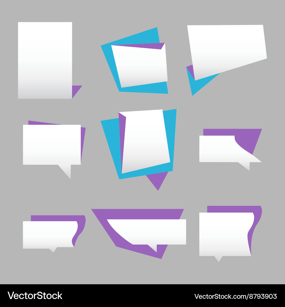 Set announcement banner stickers and labels Vector Image