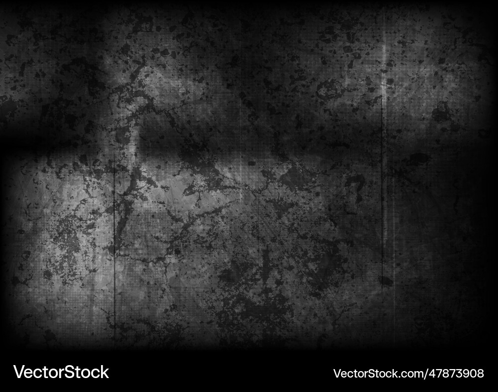 Black gradient grunge ancient wall texture Vector Image