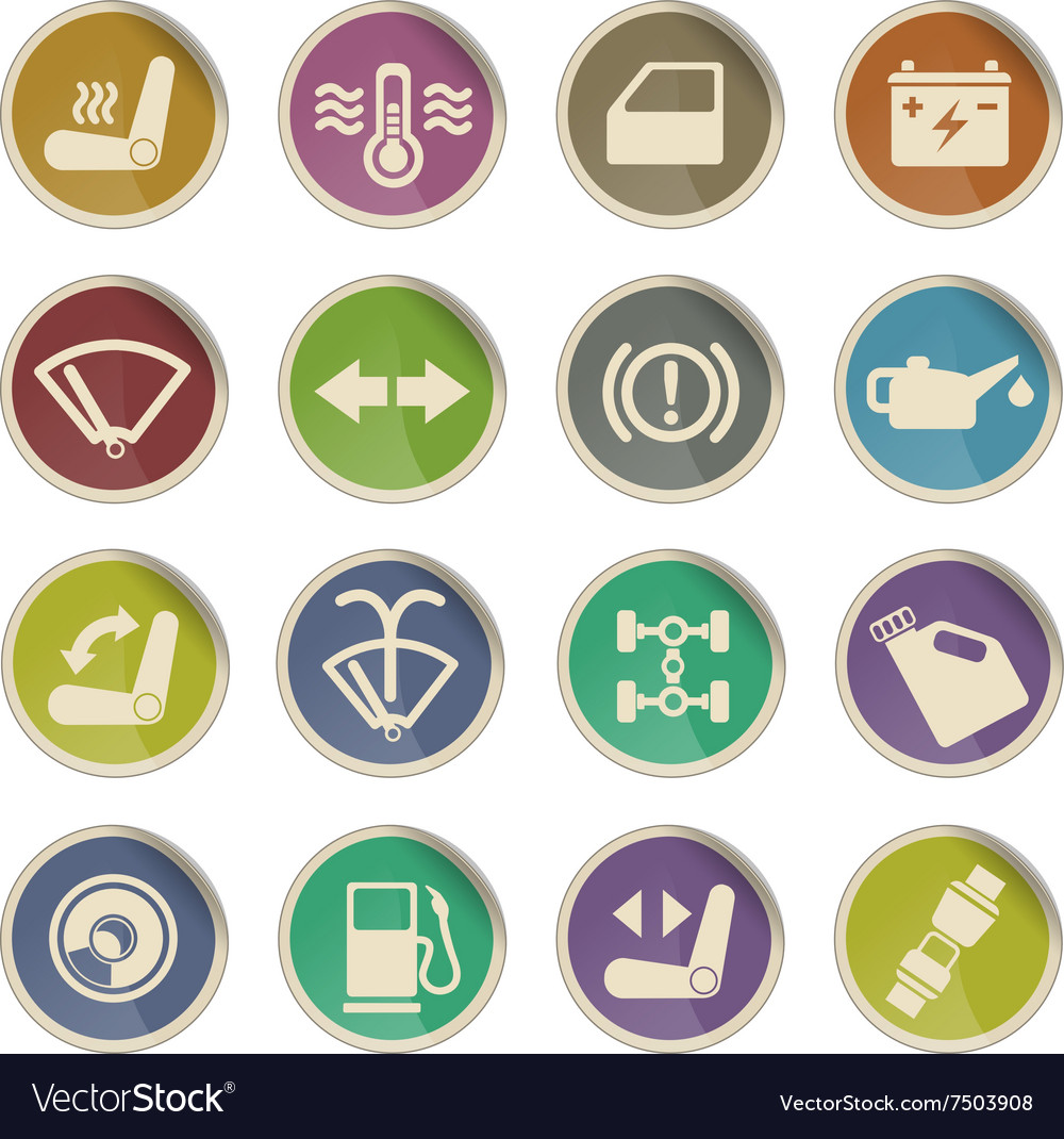 Car interface sign Royalty Free Vector Image - VectorStock