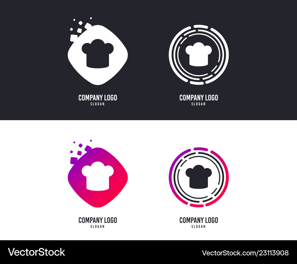 Chief hat sign icon cooking symbol Royalty Free Vector Image