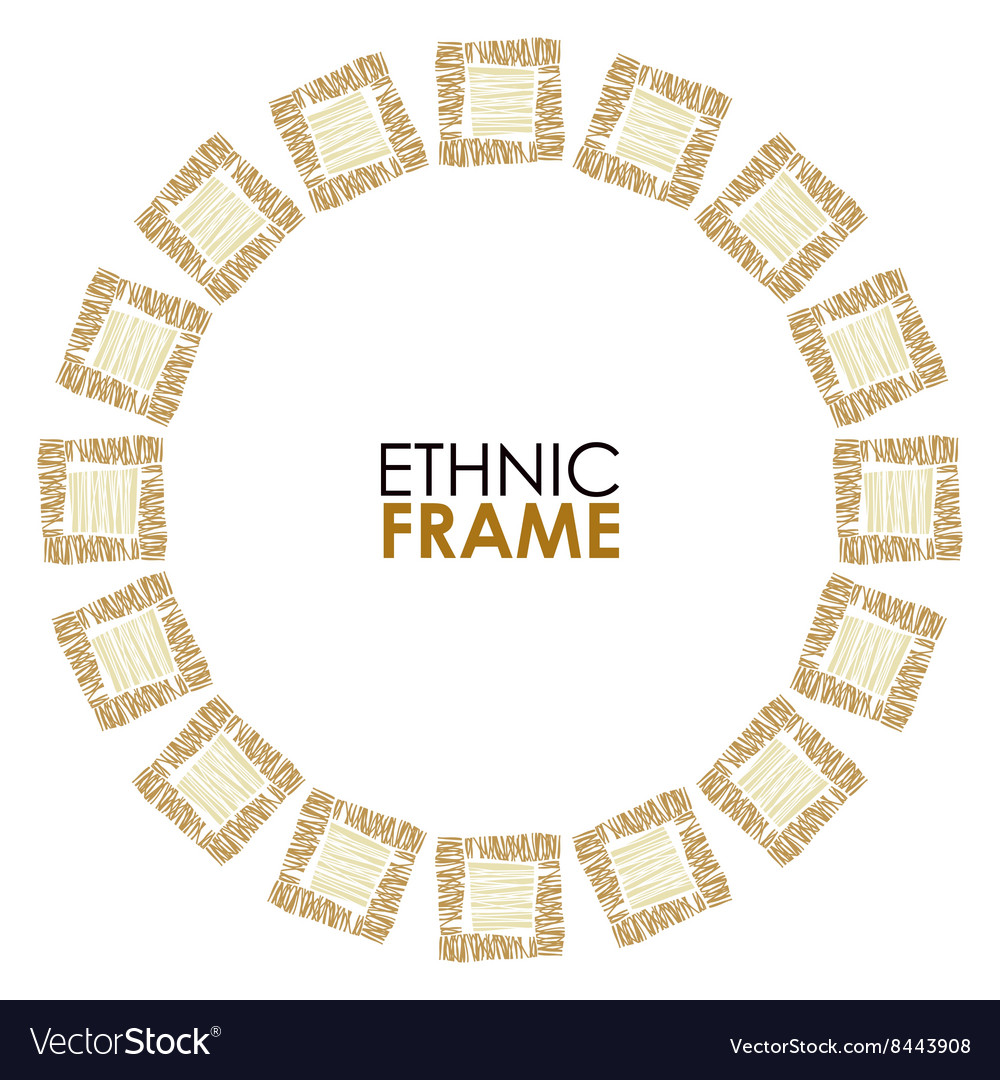 Ethnic frame Royalty Free Vector Image - VectorStock