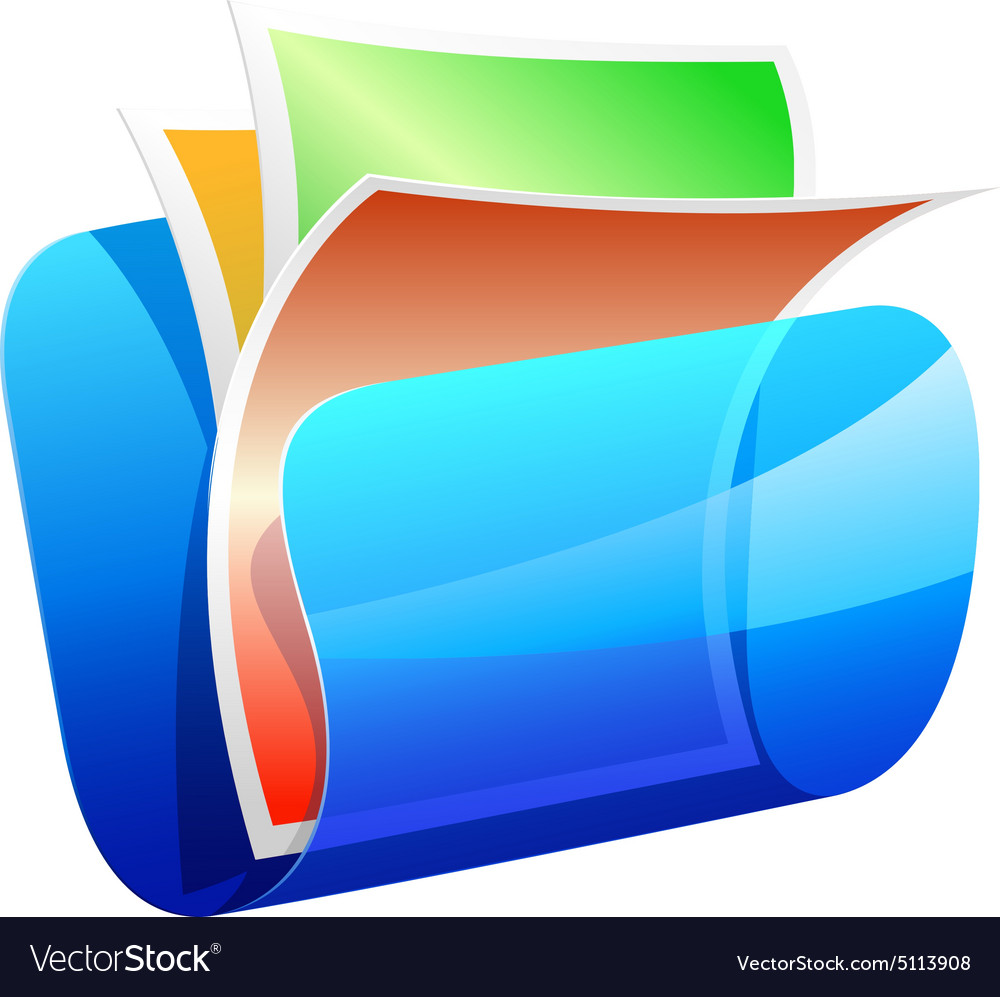 Folders Royalty Free Vector Image - VectorStock