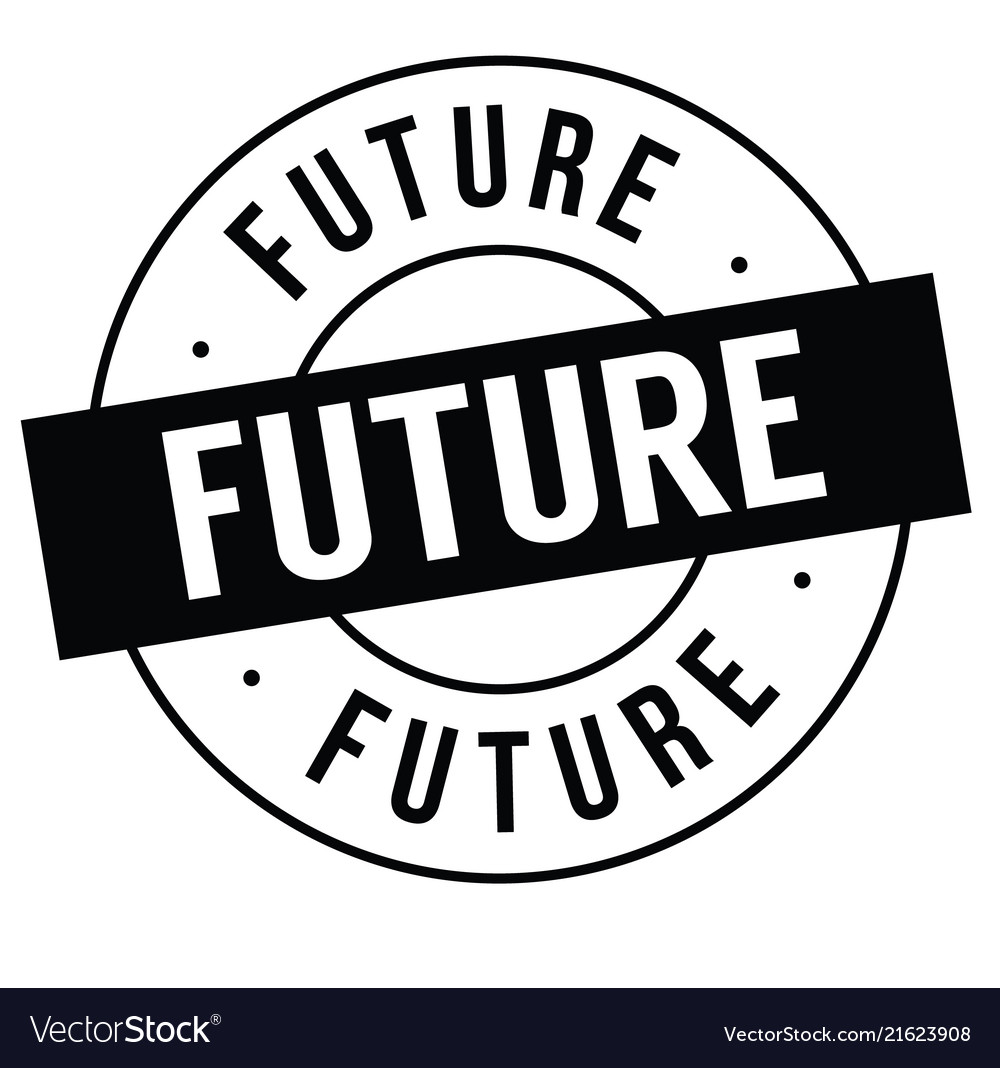 Future stamp on white Royalty Free Vector Image
