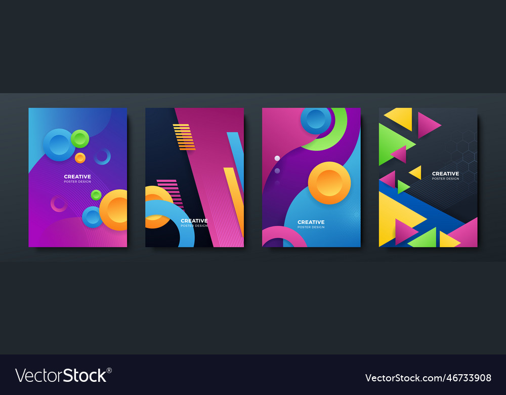Gradient flowing geometric pattern background Vector Image Gradient flowing geometric pattern background Vector Image