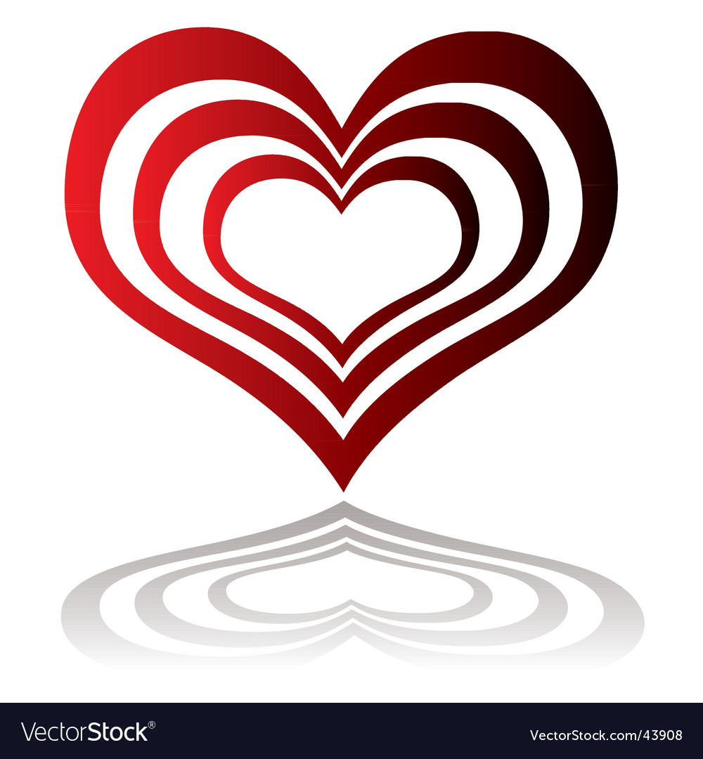 Heart design elements Royalty Free Vector Image