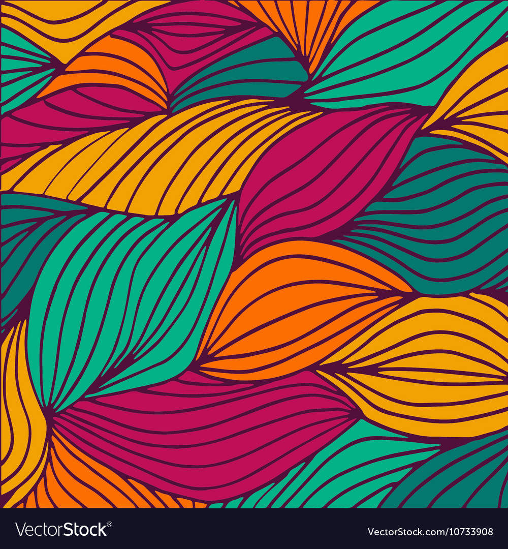 High quality original colored waves pattern Vector Image