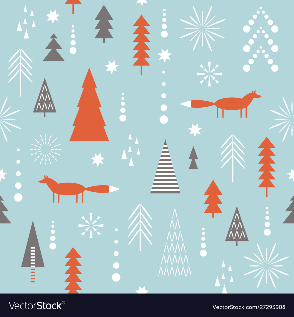 Seamless christmas pattern Royalty Free Vector Image