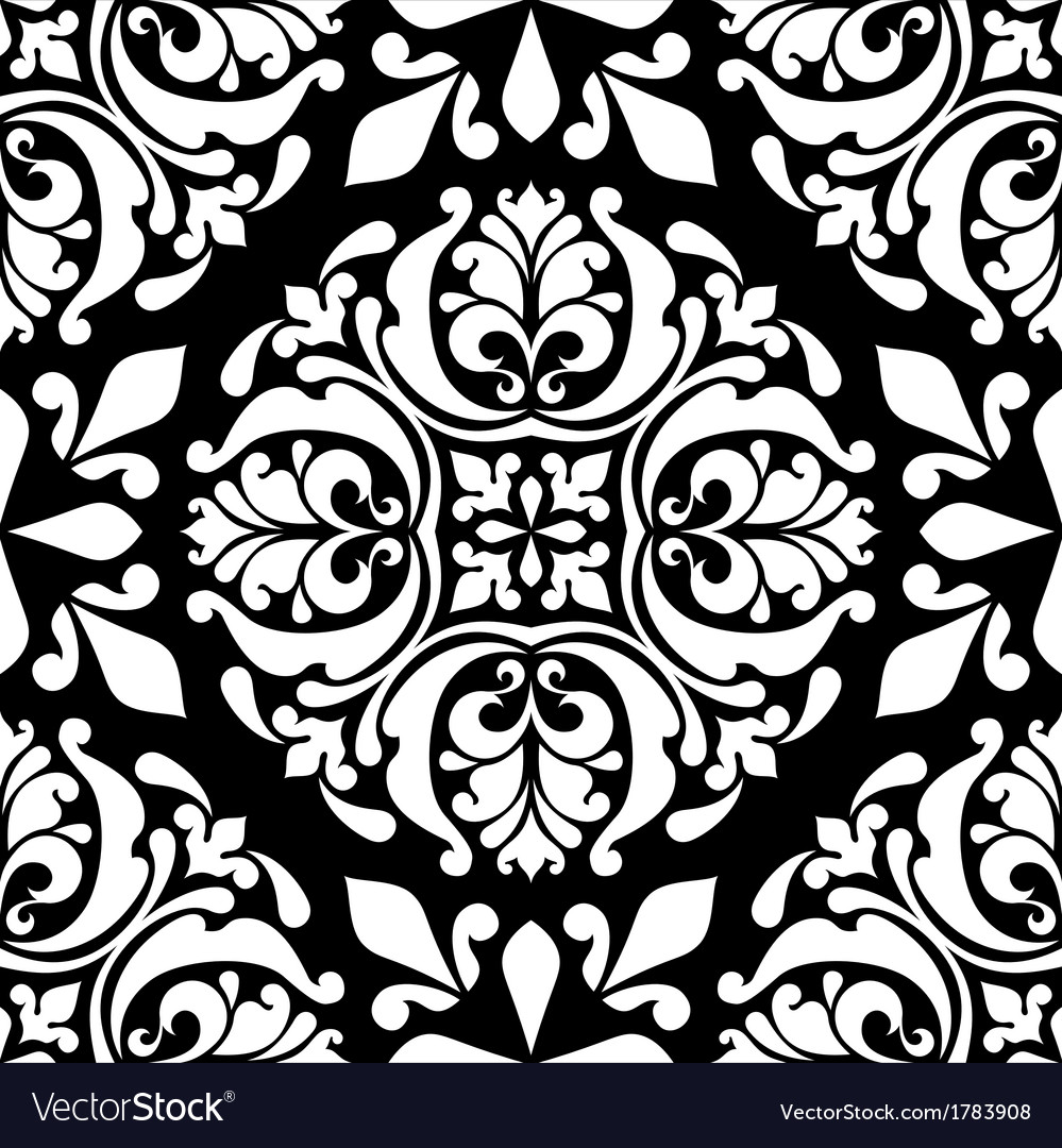 Seamless pattern with floral elements Royalty Free Vector