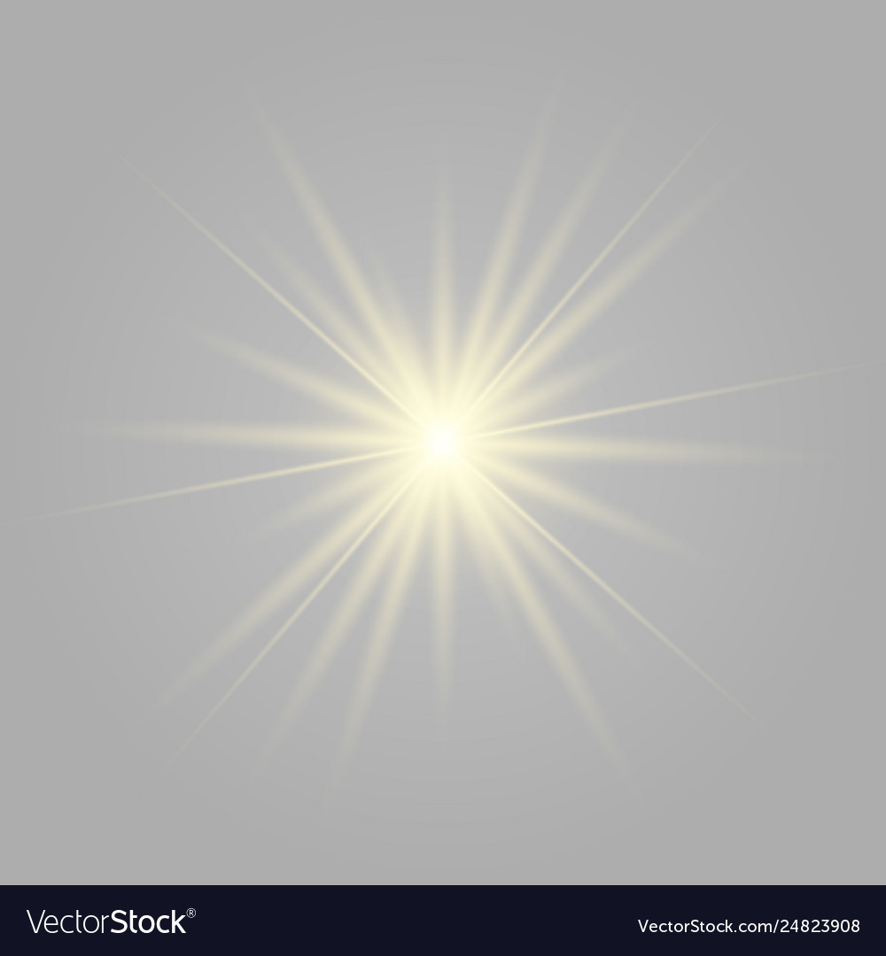 Star explodes on transparent background Royalty Free Vector