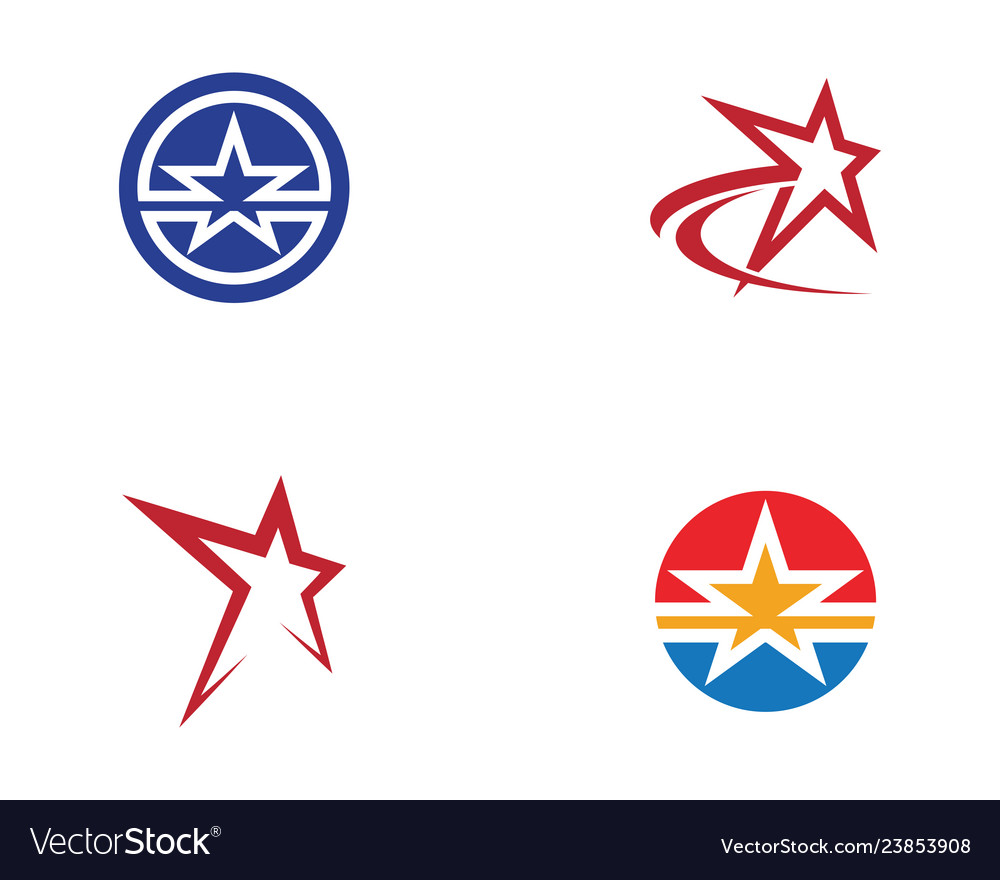 Star logo template Royalty Free Vector Image - VectorStock