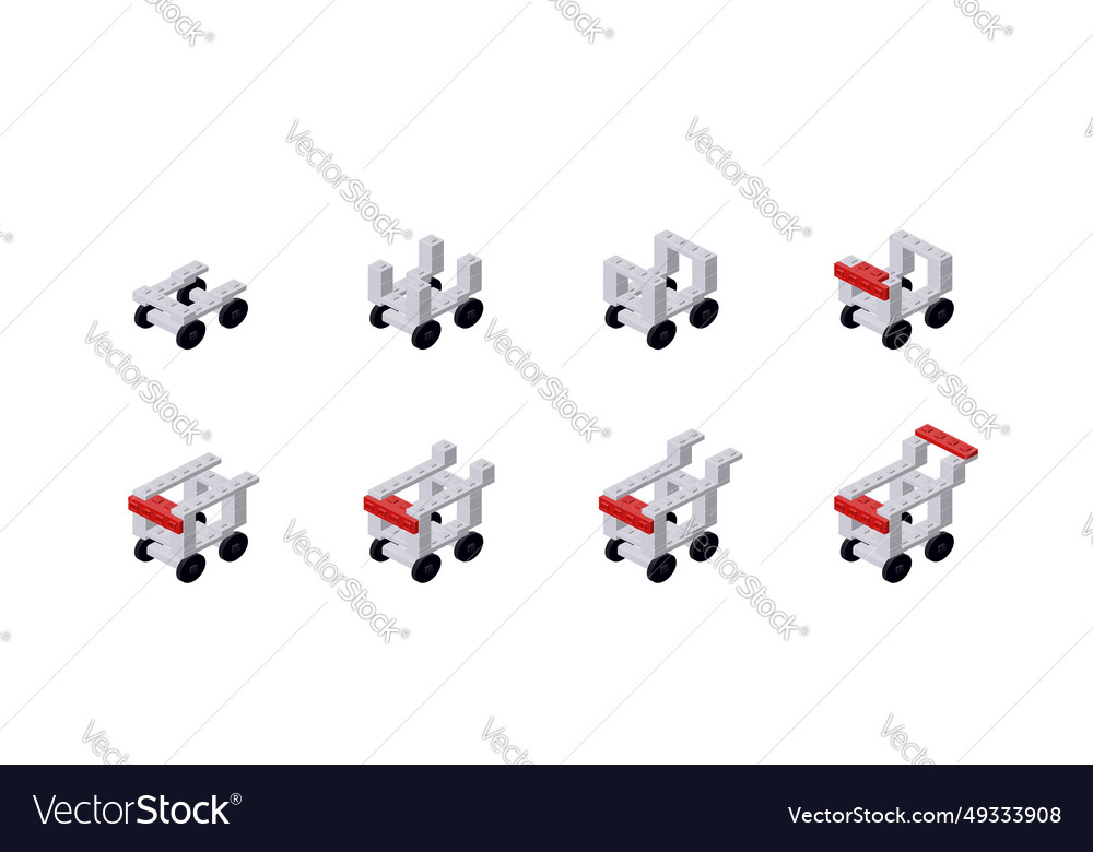 Step-by-step instructions for assembling Vector Image Step-by-step instructions for assembling Vector Image