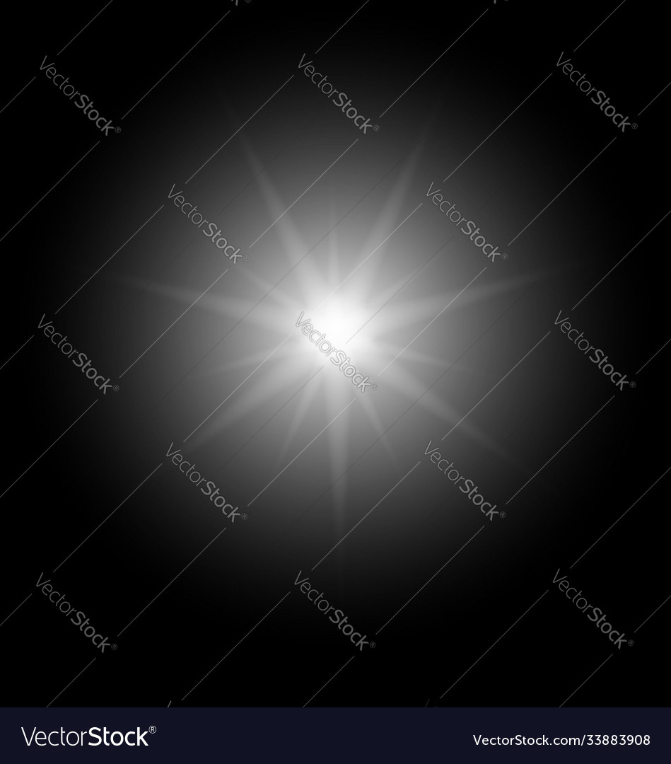 White light source Royalty Free Vector Image - VectorStock