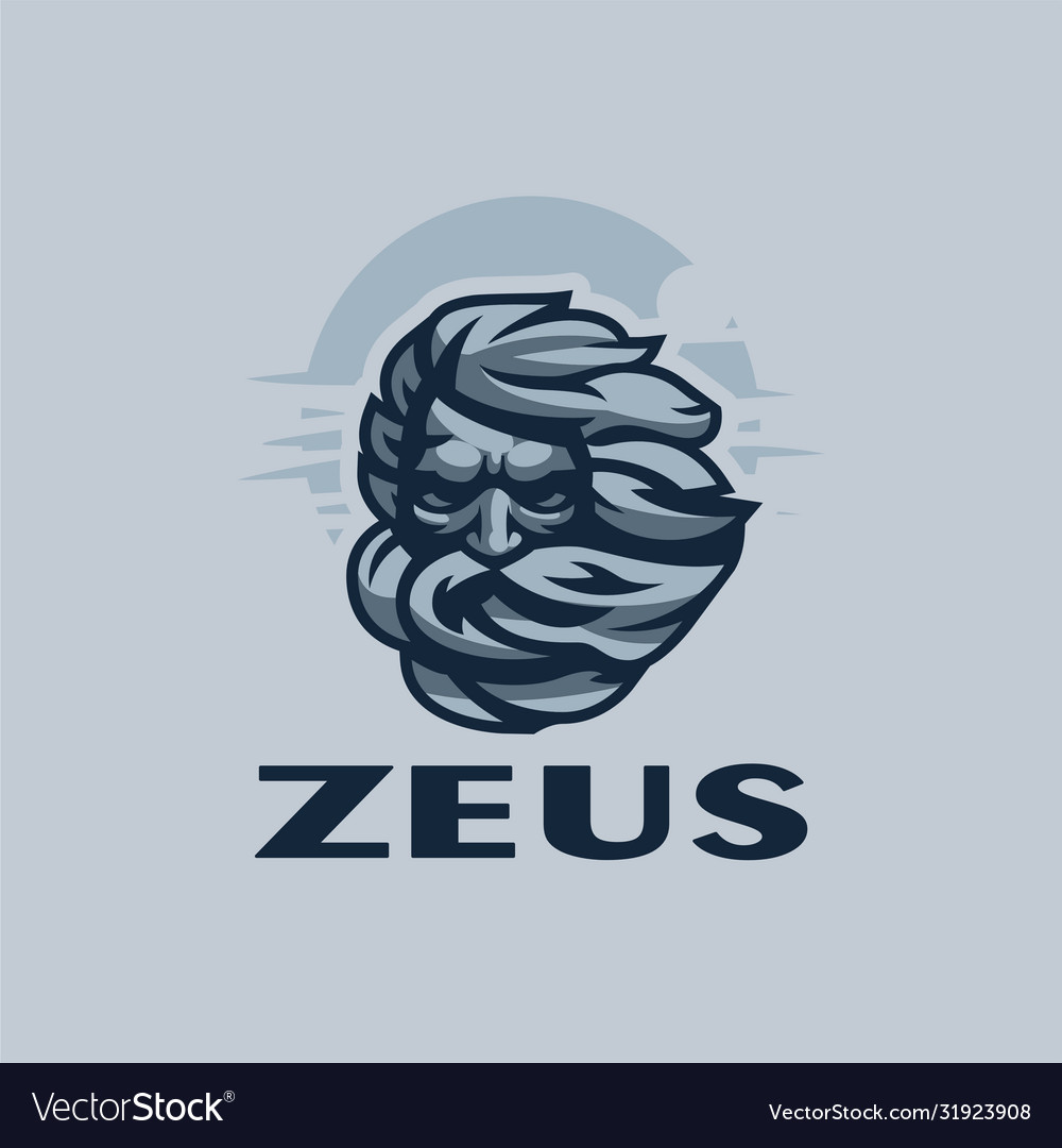 Zeus head Royalty Free Vector Image - VectorStock